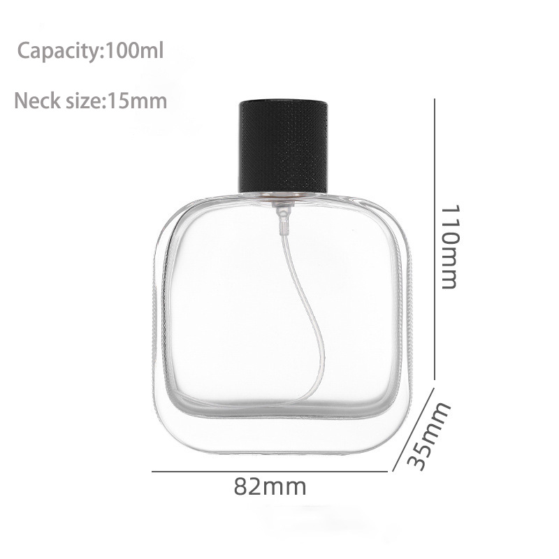 Square shape perfume bottle - Karriv Packaging